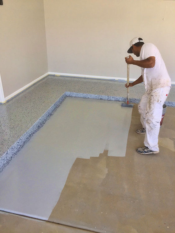 The Painters Custom Finishes: Residential Epoxy Coating Gallery